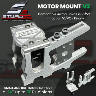 Stupid RC Arrma Limitless / Infraction / Felony Slide Adj Motor Mount ...