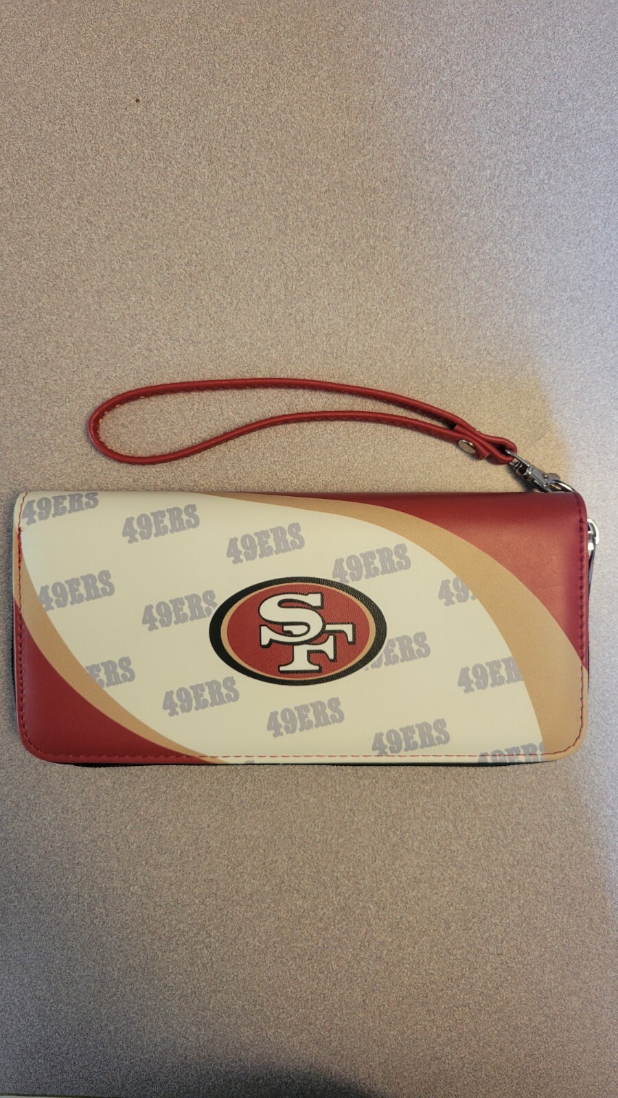 San Francisco 49ers Women's Curve Zip Organizer Wallet Wristlet | eBay UK