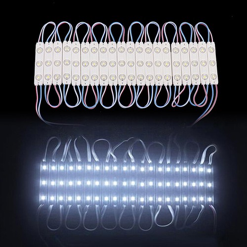 20pcs DC12V 2835 SMD 3 LED Module Injection Waterproof IP67 Decorative ...