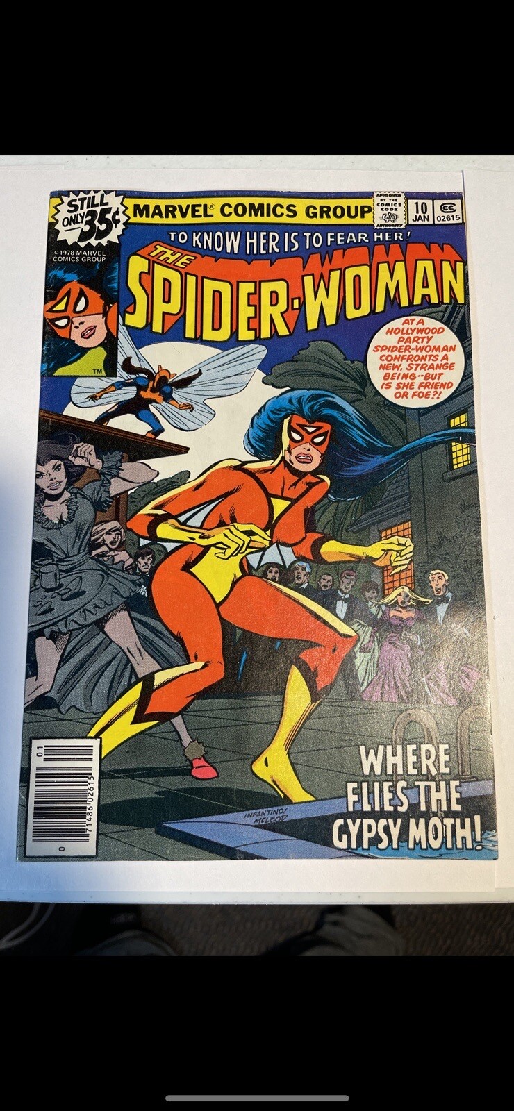 1978 Marvel #10 The Spider Woman 1st Appearance of Gypsy Moth Fine/VF ...