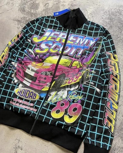 Adidas x Jeremy Scott Rally Sweater Men Size L Original Jacket HG6509 ...