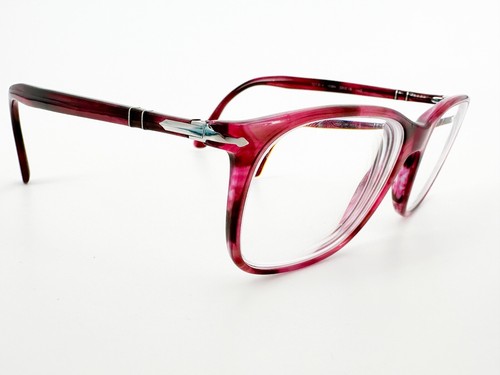 Persol 3213 Eyeglasses FRAMES 1084 Purple 55[]18-145 Stripe Clear J030 ...