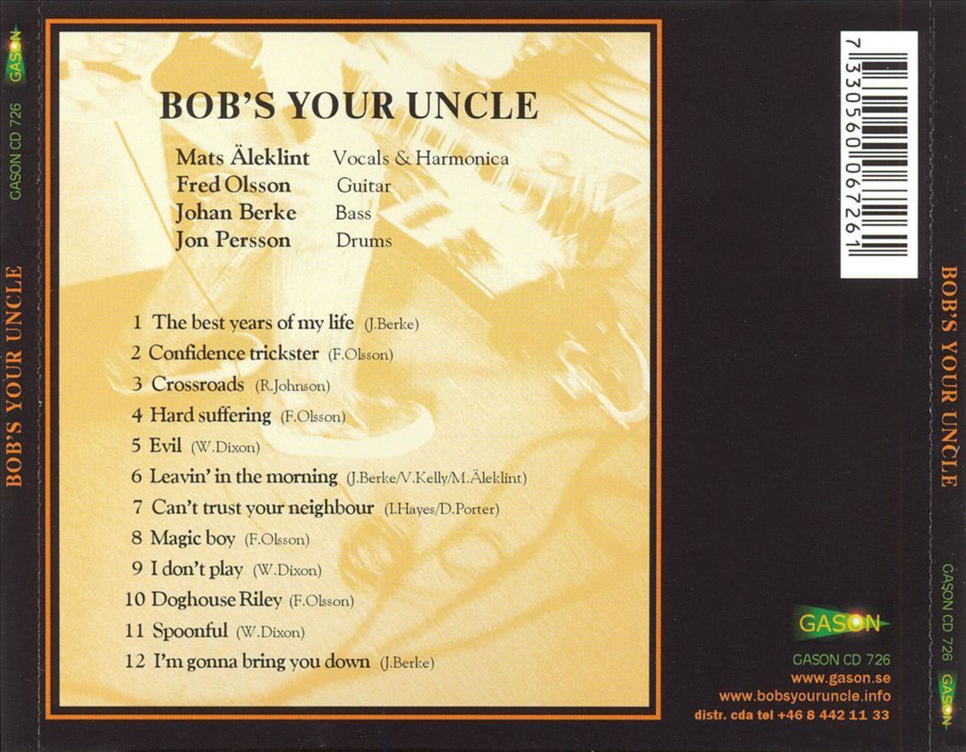 BOB'S YOUR UNCLE BOB'S YOUR UNCLE NEW CD 7330560067261| eBay