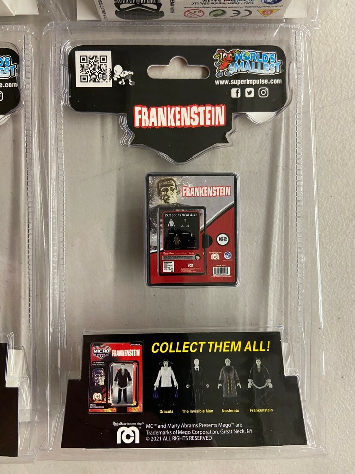 MEGO Micro Figure Horror Series Set Dracula Invisible Man Nosferatu ...