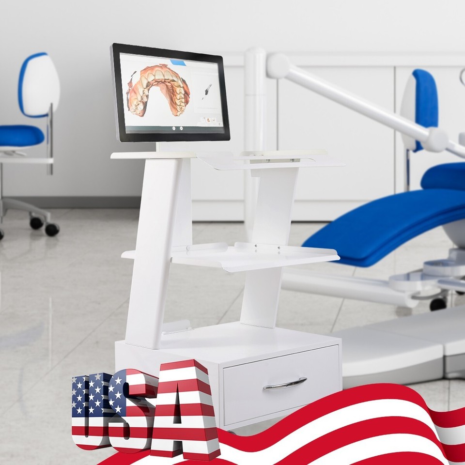 Dental Medical Cart Mobile Instrument Trolley fit Digital Intra Oral ...