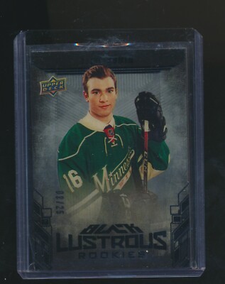 LUKE KUNIN 2017-18 UPPER DECK BLACK LUSTROUS ROOKIES ONYX PARALLEL RC ...
