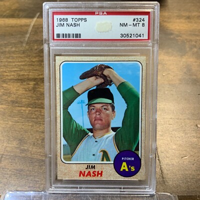1968 Topps Jim Nash #324 *A’s* PSA 8 NM-MT | eBay