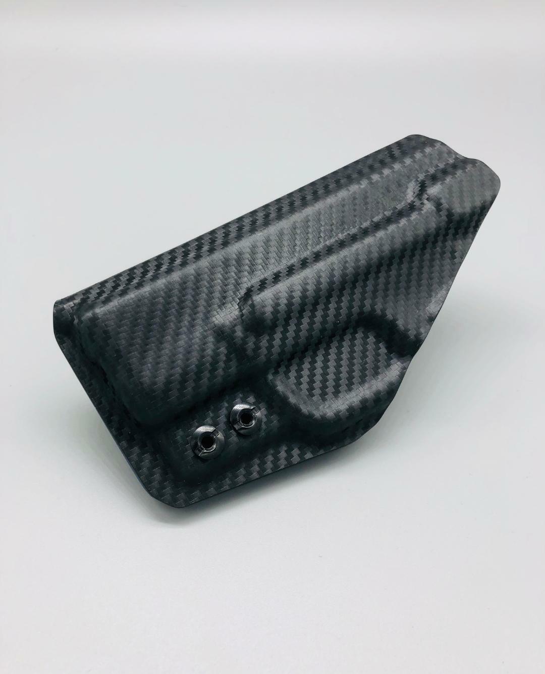 Springfield XDE 3.3 Black Carbon Fiber & Orange Kydex IWB Holster USA ...