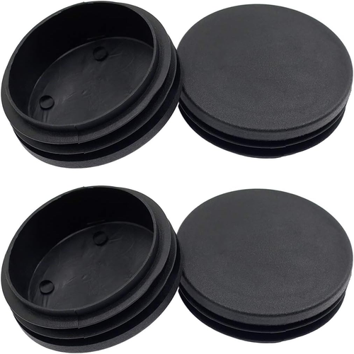 4PCS 76Mm (3 Inch) round Plastic Plug, round Black Plastic End Cap ...