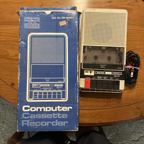 VINTAGE Radio Shack TRS-80 CCR-81 COMPUTER CASSETTE RECORDER PLAYER ...