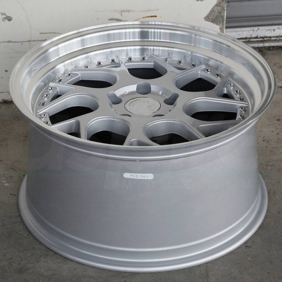 4-New 18" Aodhan DS01 DS1 Wheels 18x8.5 5x114.3 35 Silver Rims 73.1 ...