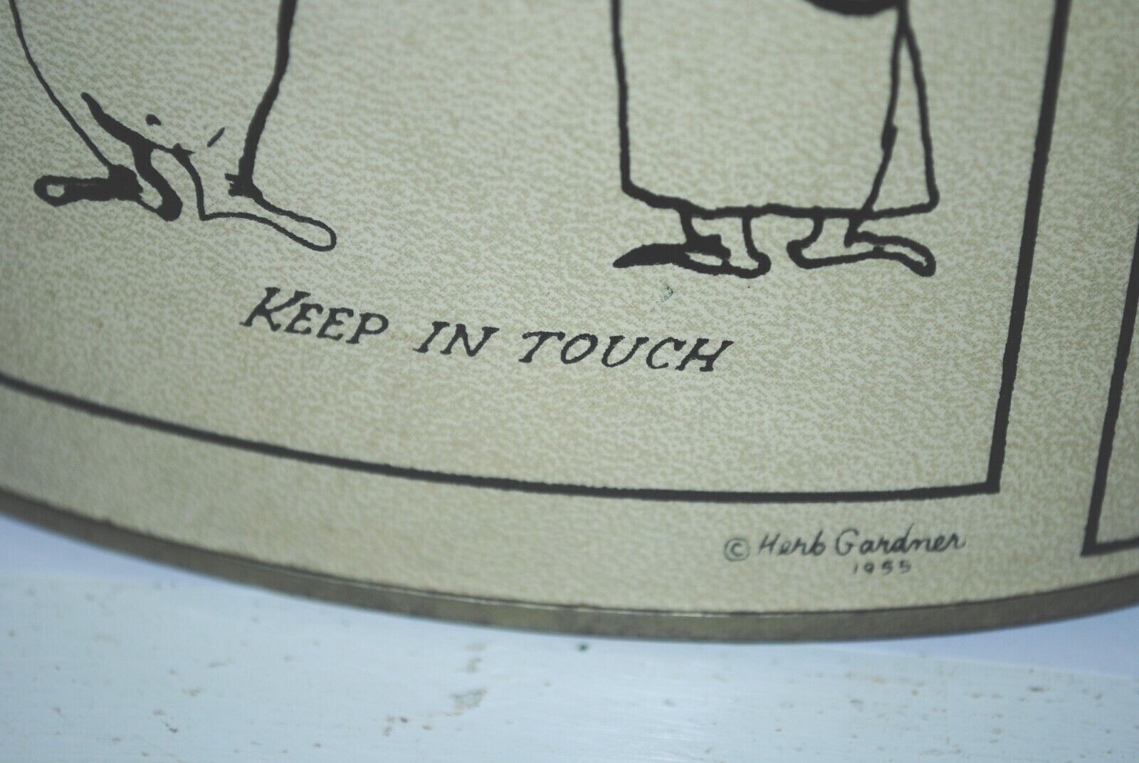 Vintage Nebbishes comic / cartoon desktop tin mail holder, 1950s, Herb ...