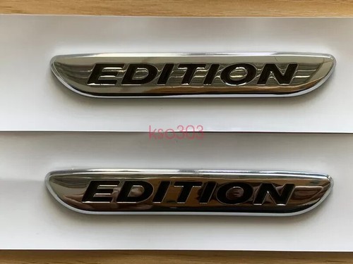 A Pair of EDITION Emblem For Mercedes Side Fender (Length 9.6cm) | eBay