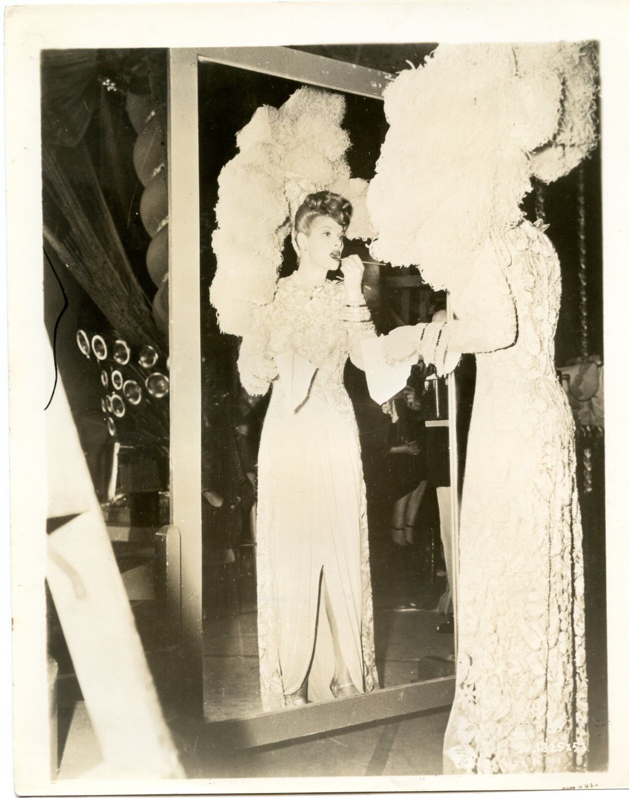 Lucille Ball, behind the scenes, Ziegfeld Follies (1945) F19090 | eBay