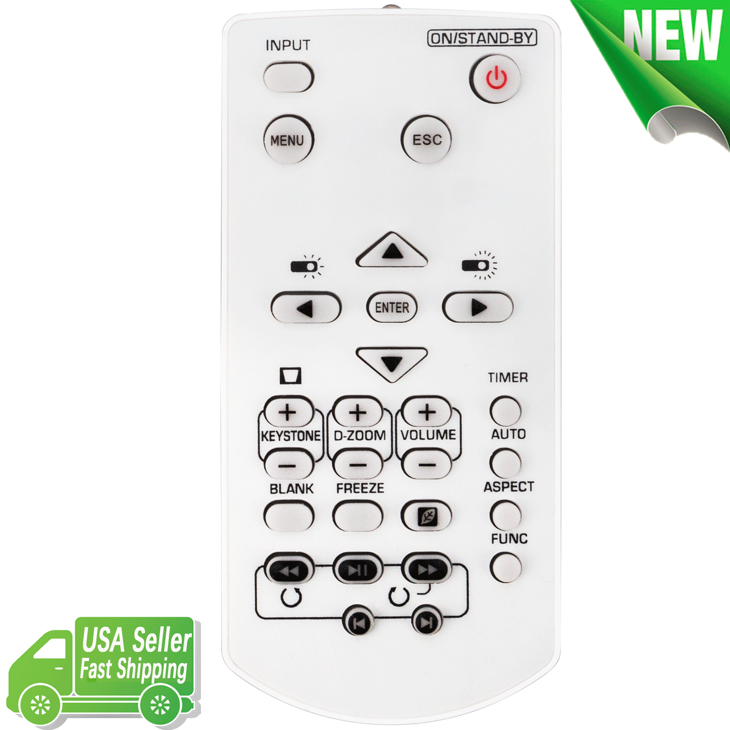 YT-141 Replacement Remote Control for Casio Projector XJ-V10X XJ-V100W ...