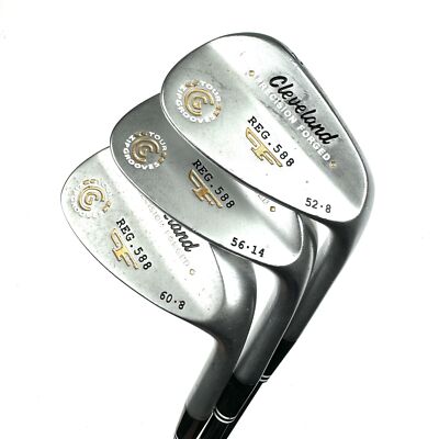 Cleveland Precision Forged Reg 588 Wedge Set / 52, 56, 60 Degree ...
