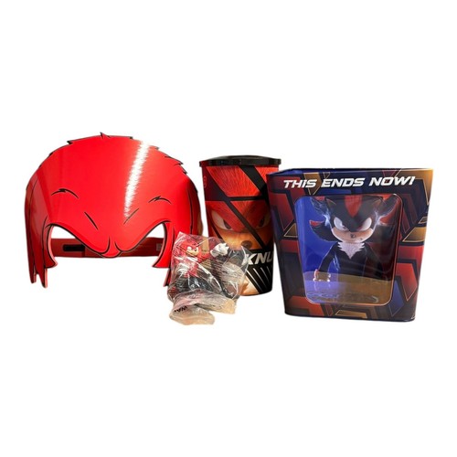 Sonic the Hedgehog 3 AMC Knuckles Collectors Popcorn Bucket Cup w ...