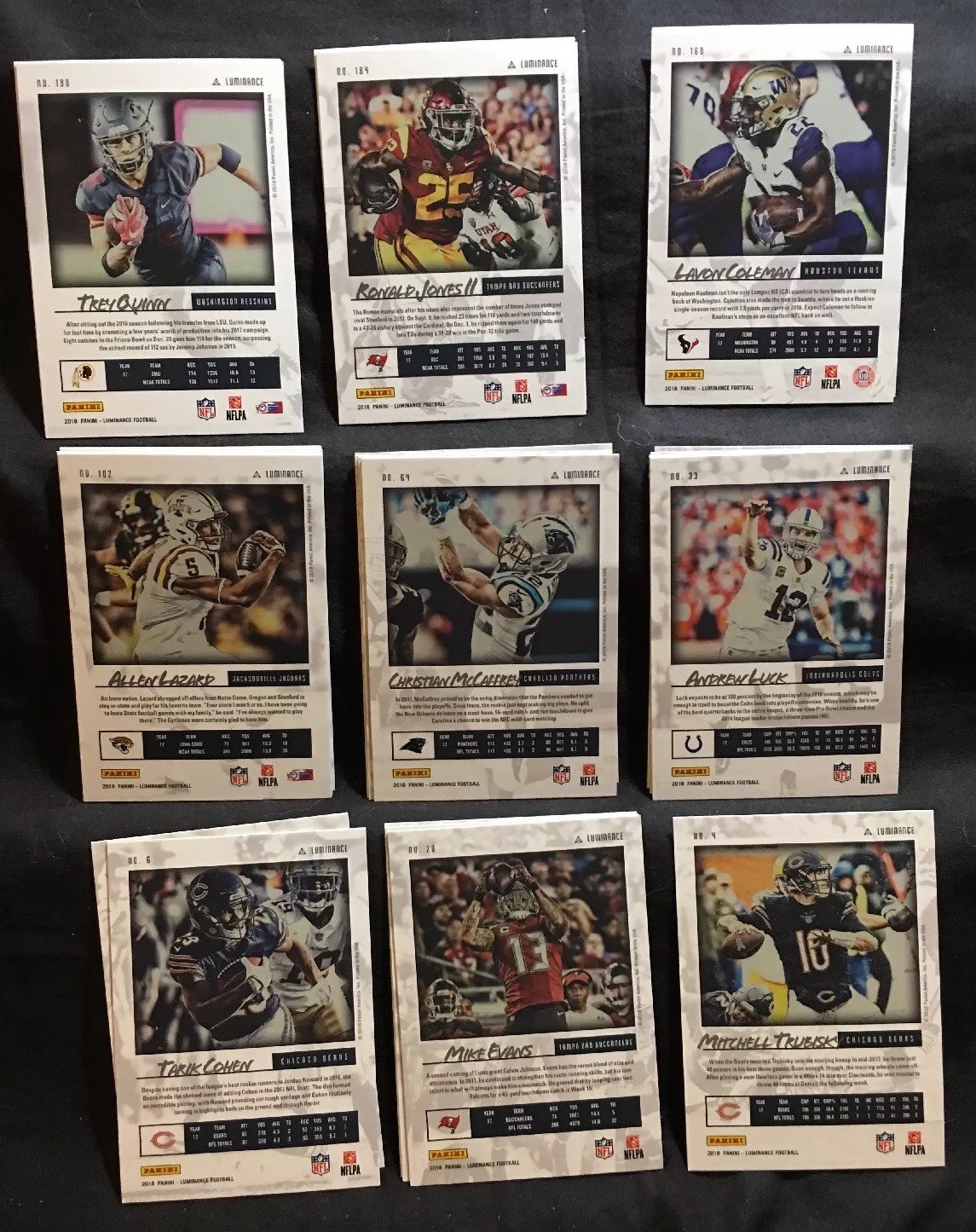 2018 Panini Luminance Football Cards Singles You Pick | eBay