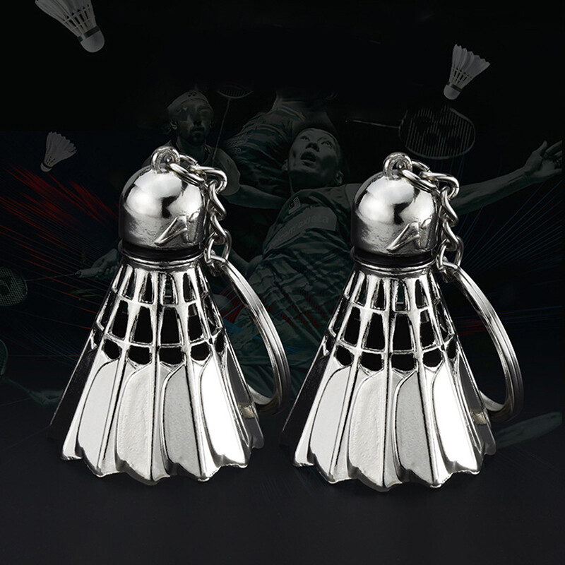 Creative 3D Simulation Mini Badminton Keychain Gymnasium Sports Club ...