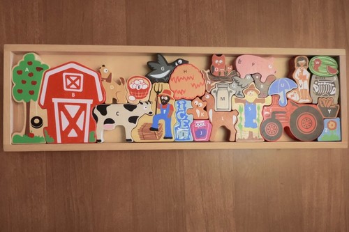 Begin Again - The Farm A to Z Puzzle and Playset | Lightly Used | Eco ...