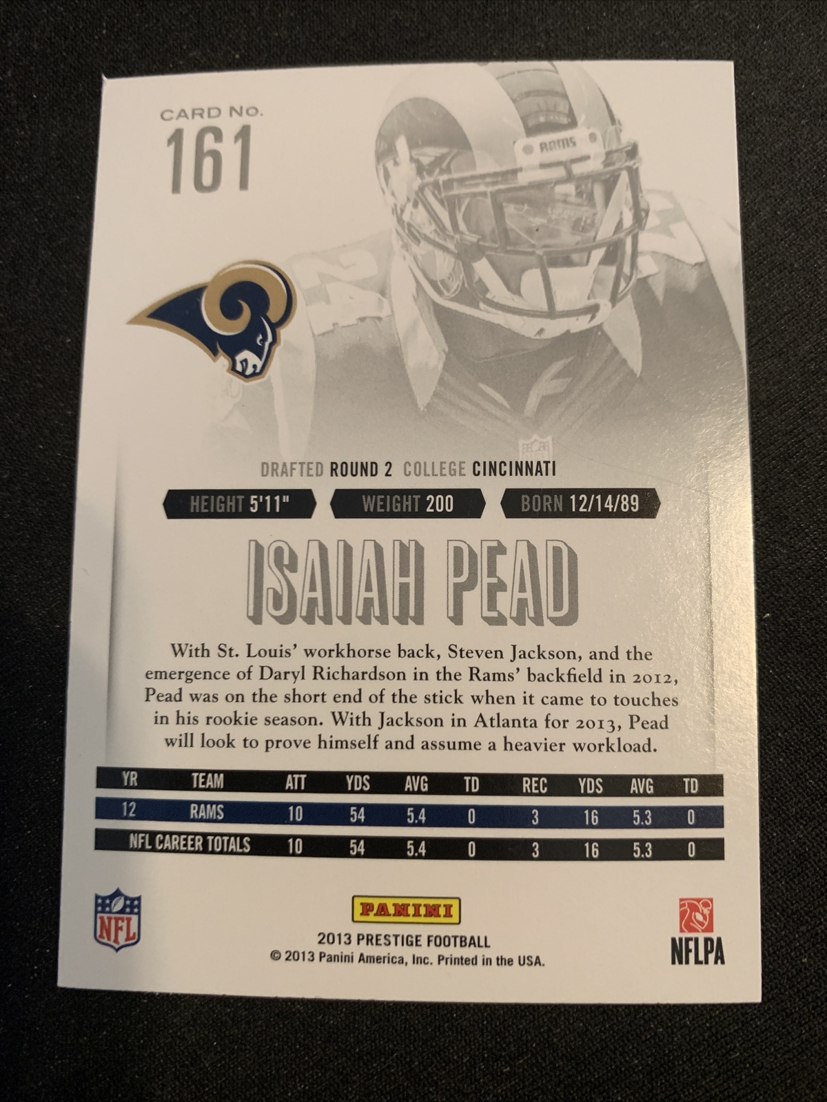 2013 Panini Prestige - #161 Isaiah Pead for sale online | eBay