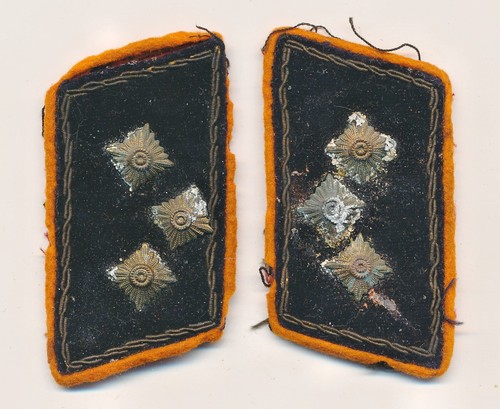 WW2 German collar tab set reichspost postal officer insignia uniform ...