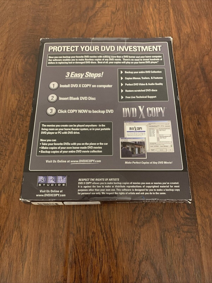 321 Studios DVD X Copy Movie Backup Restoratiom Copy Restore Software ...