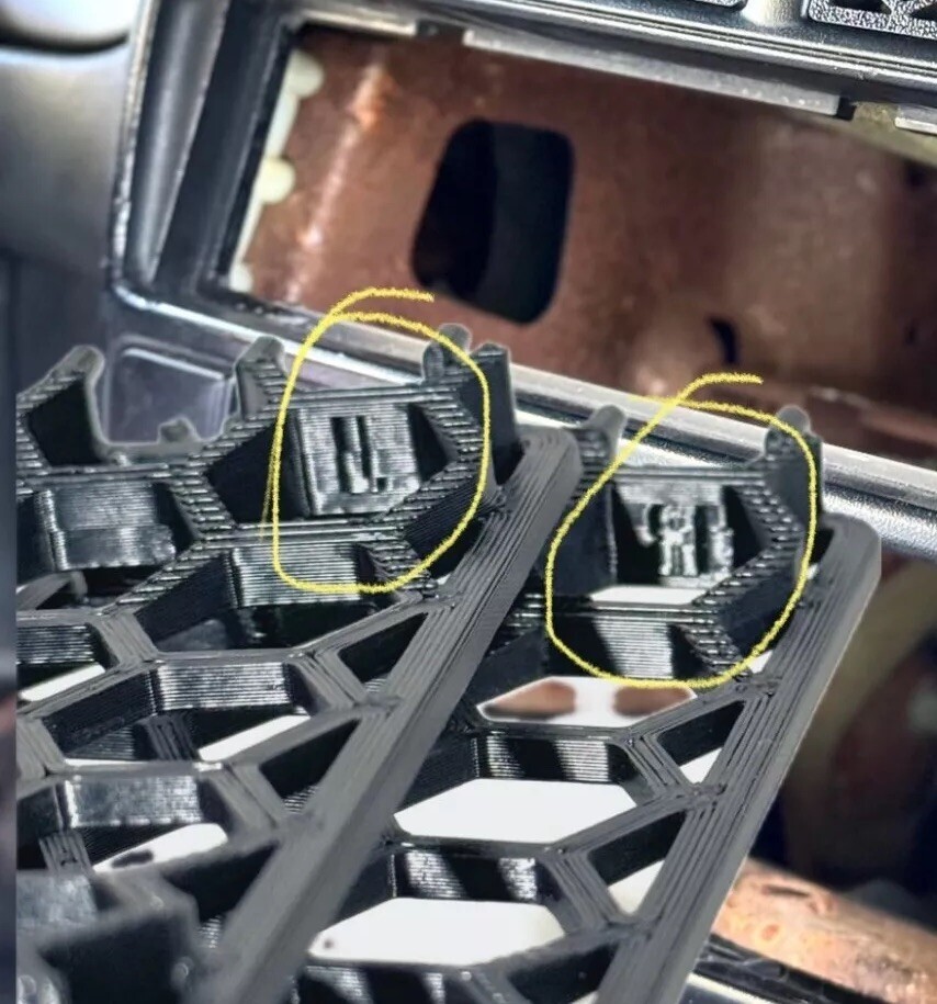 EK Civic CENTER HEX VENTS AND DUCT fits only EU JDM 9in STYLE TRIM ...