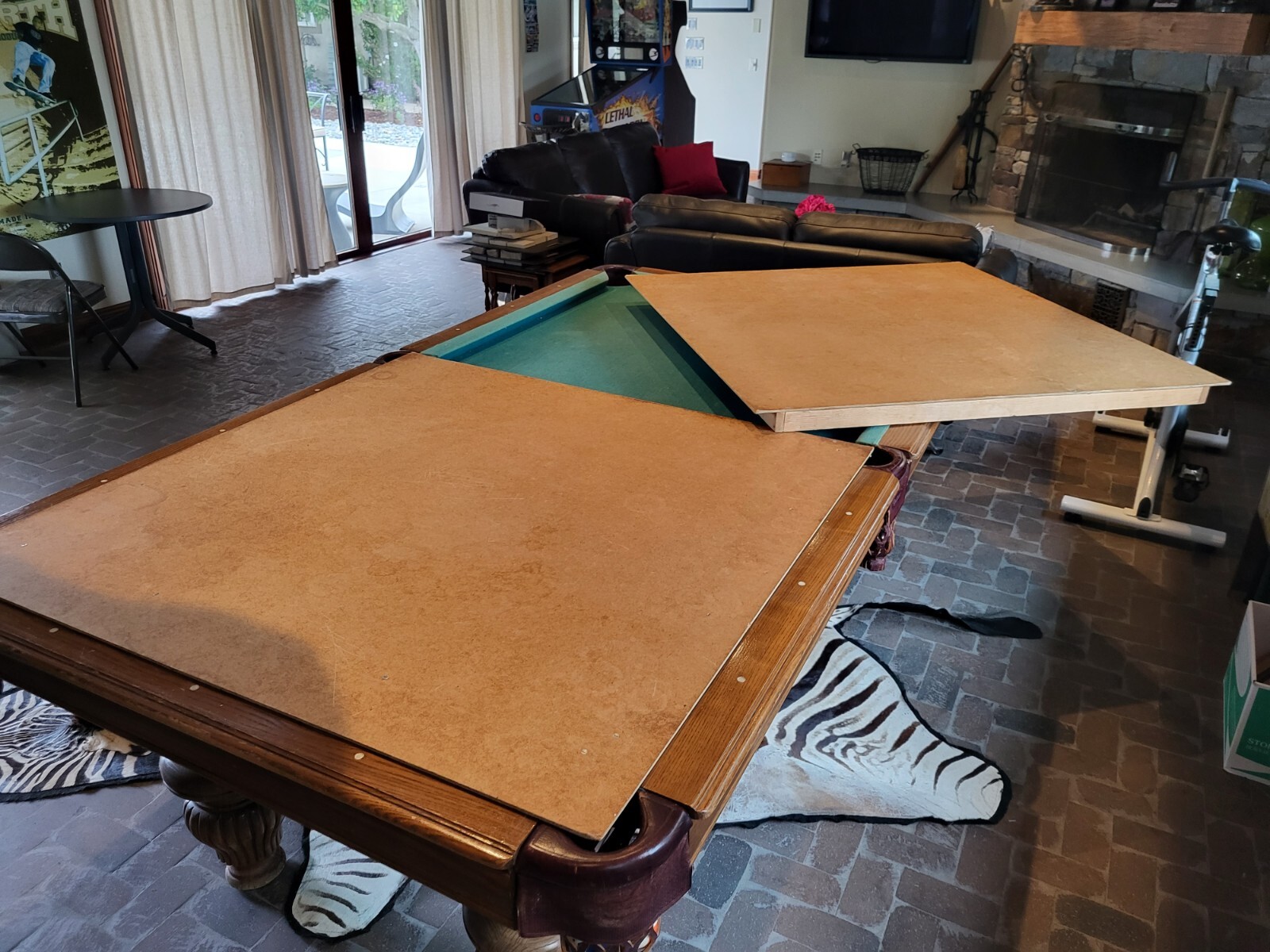 Olhausen Billiard - Pool Table real slate comes with table top, cover ...