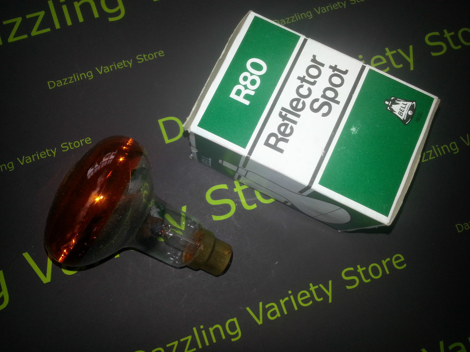 5 x BELL 60W BC B22 R80 AMBER Reflector Lamp Light Bulb 240V Vintage UK ...