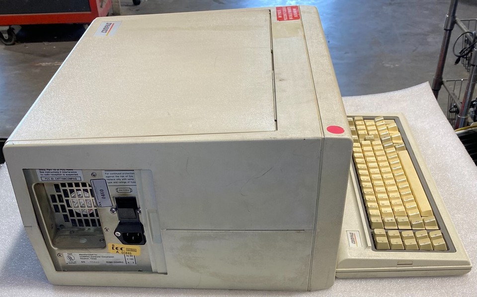 Compaq Portable Computer Luggable 120V 2A 60Hz W/Keyboard (READ) | eBay