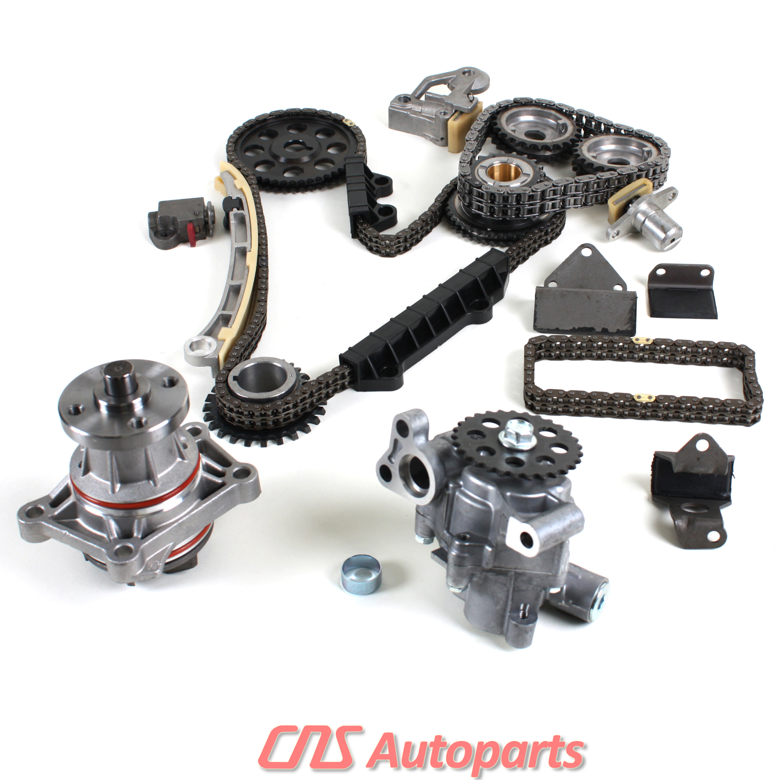 99-06 Suzuki Chevy 2.5L 2.7L Engine Timing Chain Kit Water & Oil Pump ...