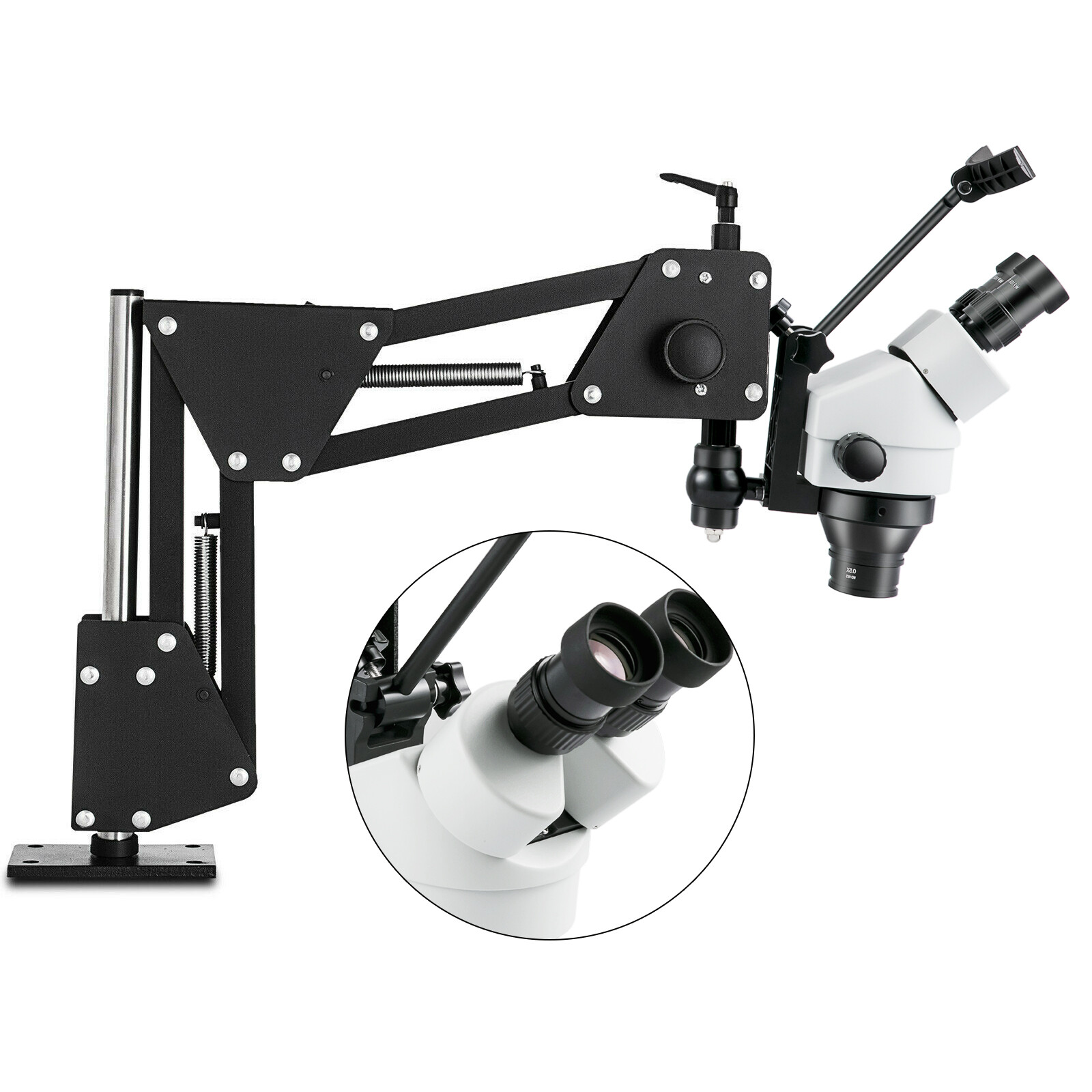 VEVOR 0.7X-4.5X Zoom Micro Inlaid Mirror Multi Directional Microscope ...