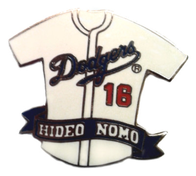 Los Angeles Dodgers Pins Hideo Nomo VINTAGE 1995 Dodgers Jersey MLB ...