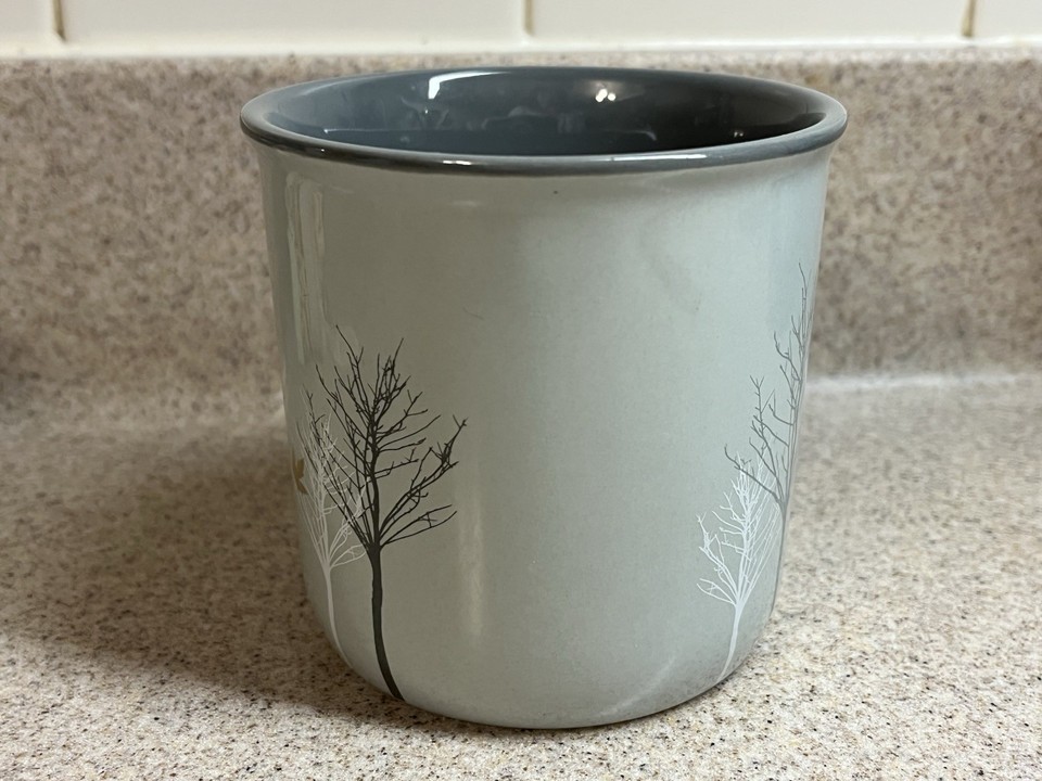DAVIDs TEA Rustic Mug Gold Maple Tree Leaf Grey Gray Rare | eBay