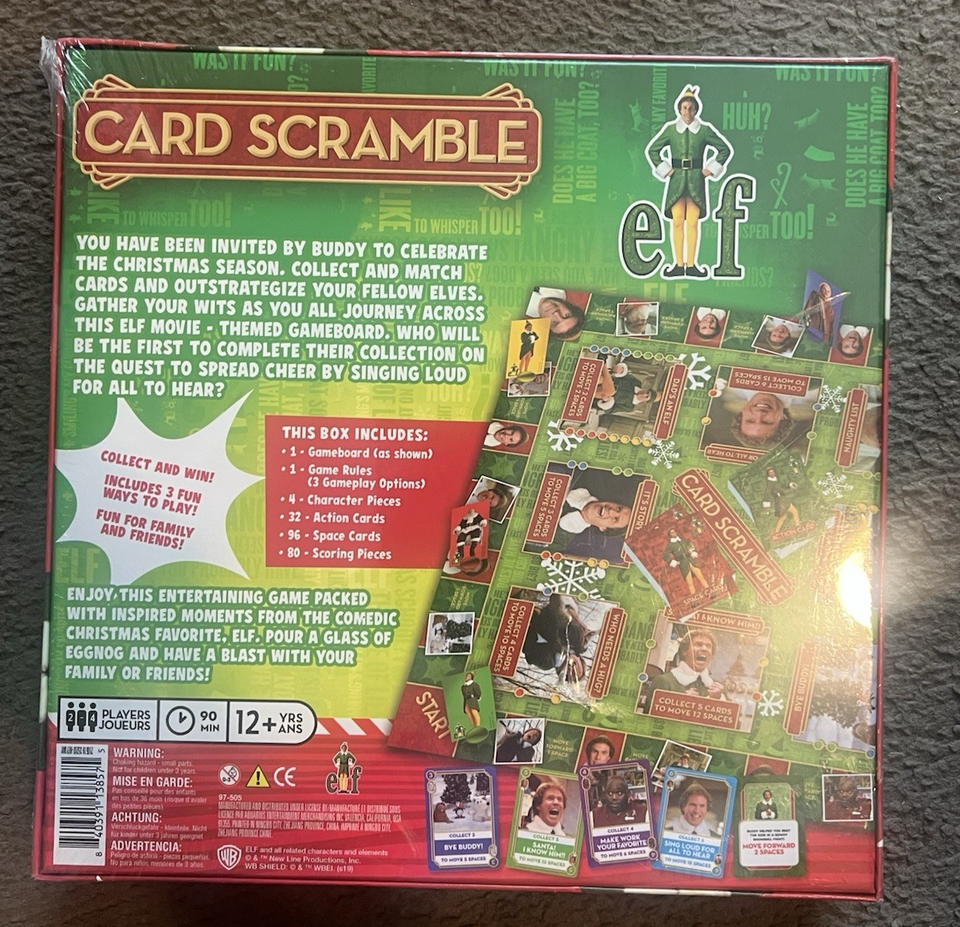 (ELF) CARD SCRAMBLE A GAME OF COLLECTION & STRATEGY BOARD GAME (SEALED ...