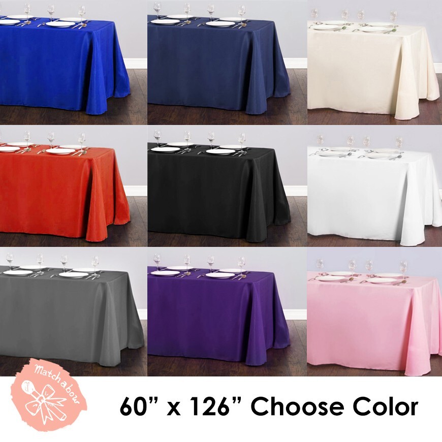10 pack Tablecloth Table Cover Polyester Tablecloth, Choose Your size ...