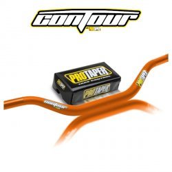 ORANGE Protaper Contour Motorbike Handlebars Fat Handle Bars 1 1/8 ...