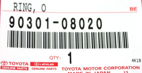 Toyota Fuel Pump O'ring Various Models X 1 Only Genuine 9030108020 for ...
