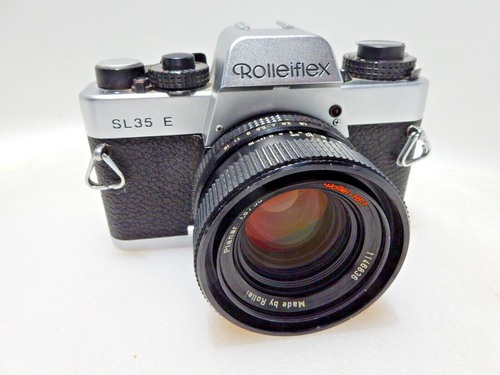 ROLLEIFLEX SL 35 E 35mm SLR CAMERA W/PLANAR HTF 50mm 1.8 LENS 9++ (Self ...