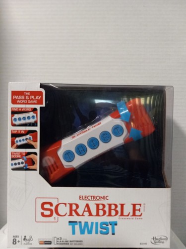Hasbro Electronic Scrabble Twist Handheld The Pass & Play Word Game ...