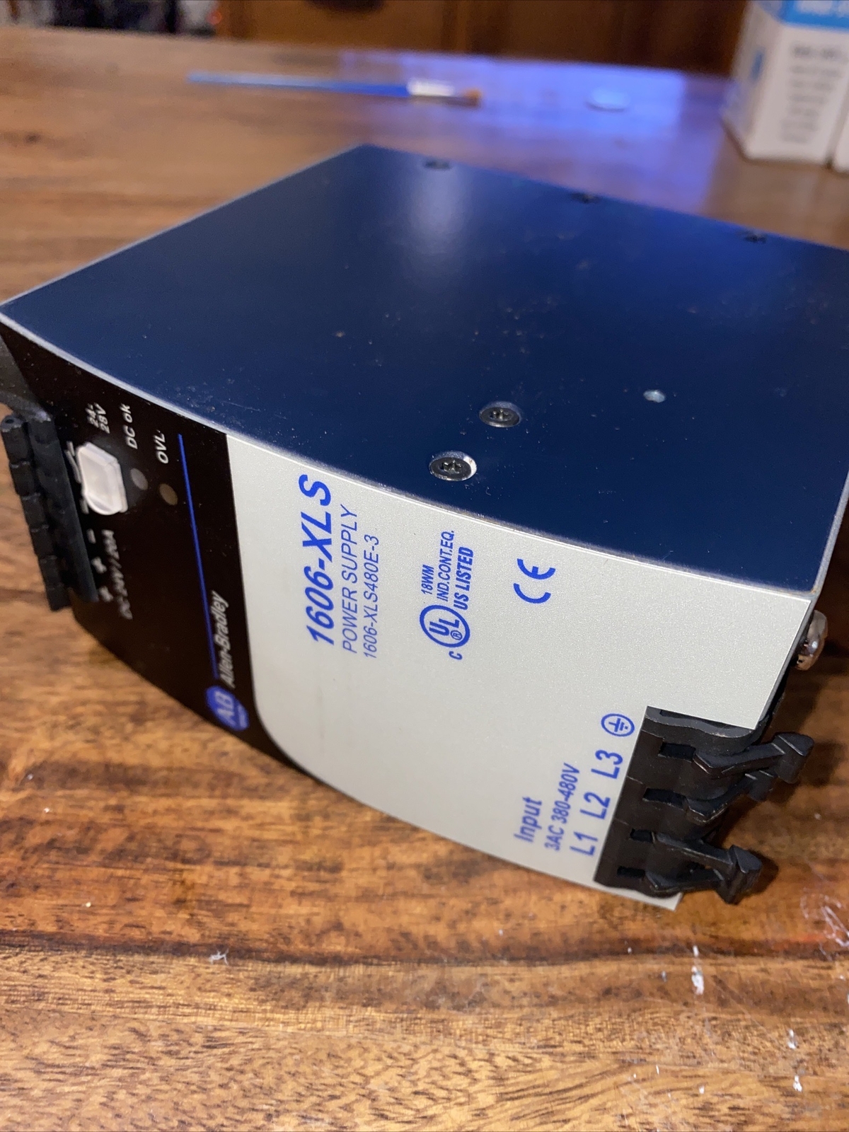 ALLEN BRADLEY 1606-XLS480E-3 SER A POWER SUPPLY, 3 Phase, 24V, Used ...