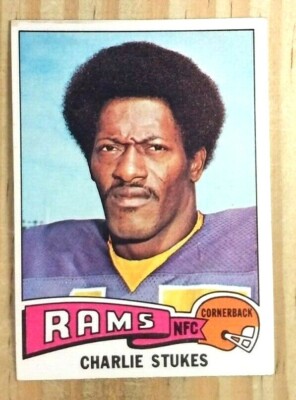 1975 TOPPS CHARLIE STUKES CARD#66 LOS ANGELES RAMS BALTIMORE COLTS | eBay
