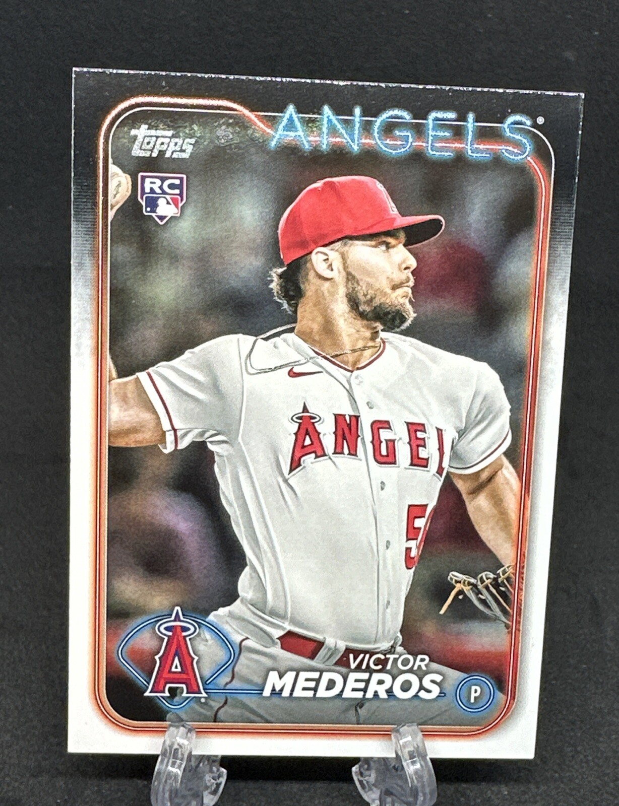 Victor Mederos 2024 Topps Series 1 Baseball RC #270 Los Angeles Angels ...