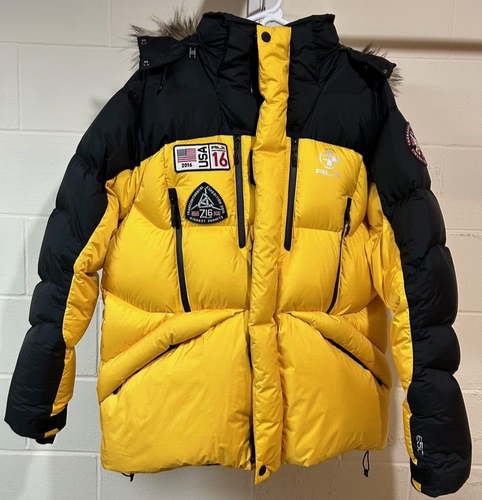 Ralph Lauren RLX Yellow Puffer Jacket Transantarctic Expedition L | eBay