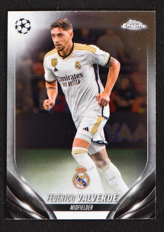 2023-24 Topps Chrome UEFA Club Competitions - #99 Federico Valverde for ...