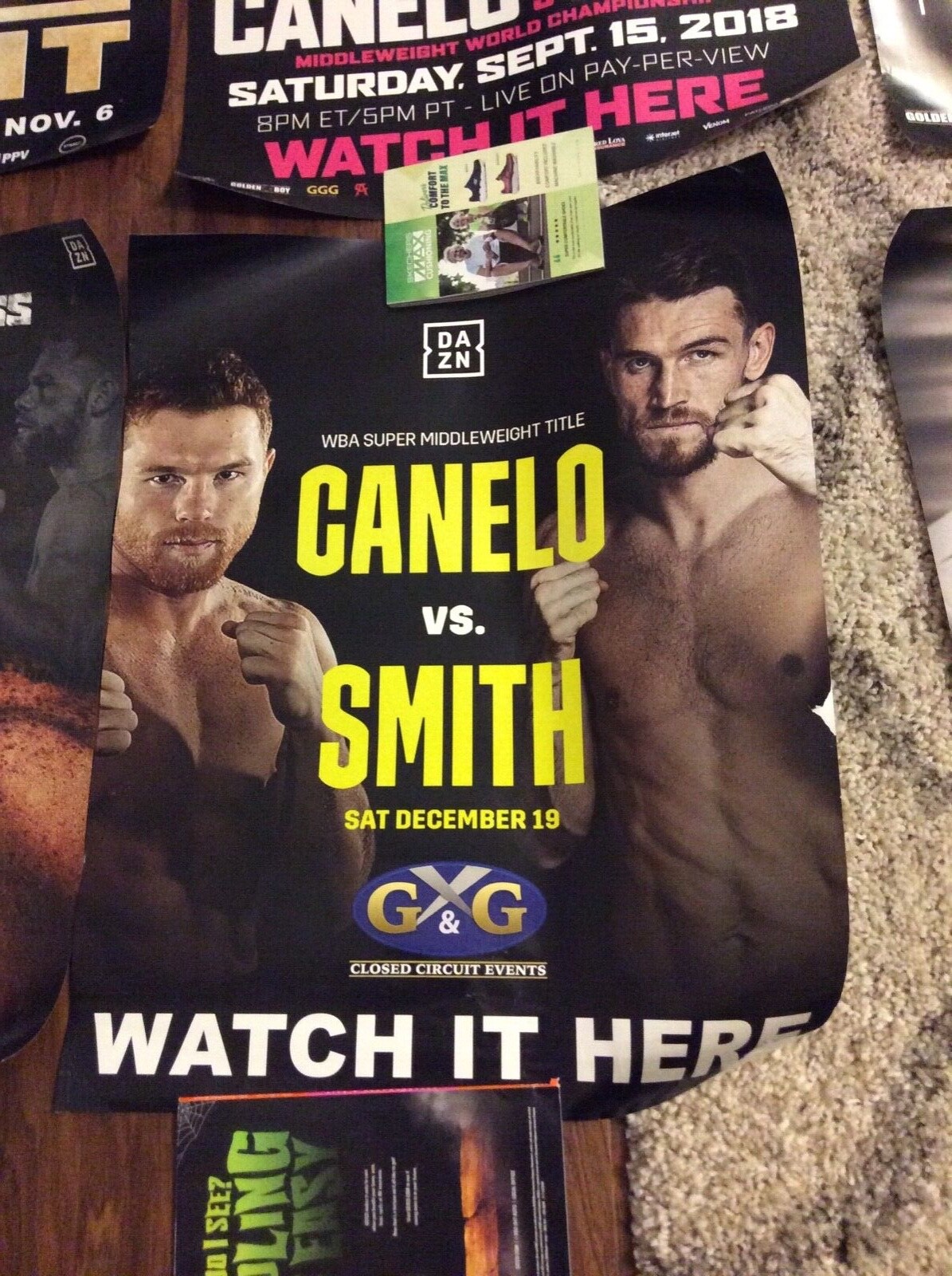 CANELO ALVAREZ PPV BOXING POSTER LOT OF 7 BIVOL SMITH SAUNDERS KHAN PLANT GGG2 $ | eBay