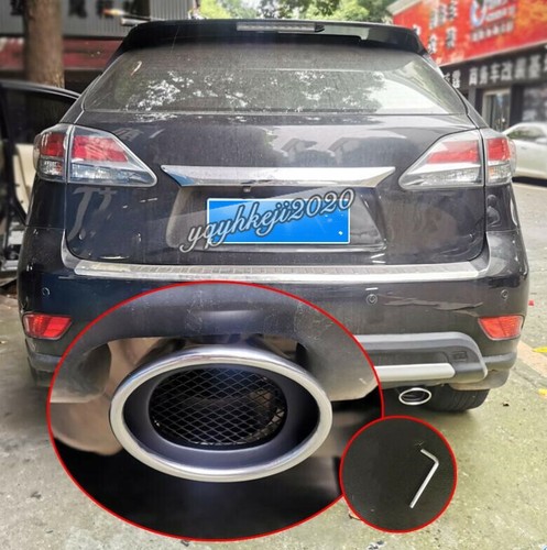 Fit For 2010-2015 Lexus RX270 RX350 Stainless Rear Exhaust Muffler Tip ...