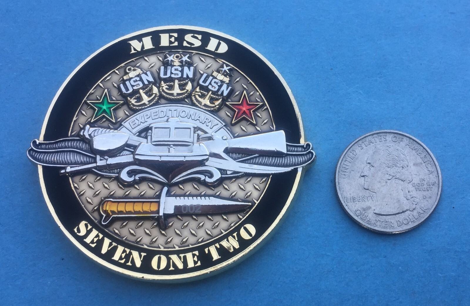 US NAVY CHALLENGE COIN - MARITIME EXPEDITIONARY SECURITY DETACHMENT 172 ...