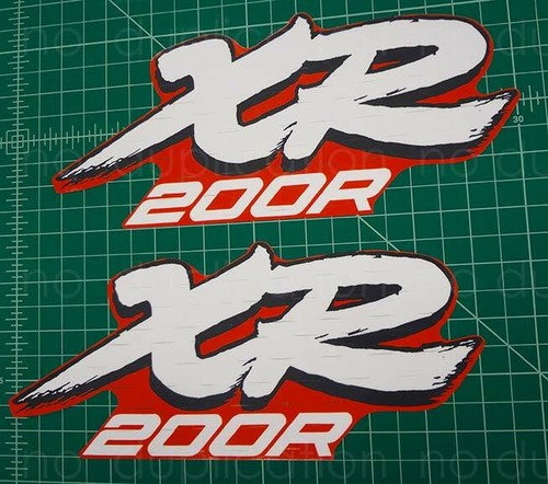 88' 1988 XR 200r xr200 2pc tank graphics decals stickers autocollants ...